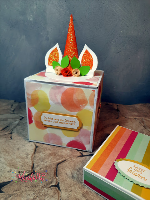 Stempeleinmaleins: Springende Explosionsbox