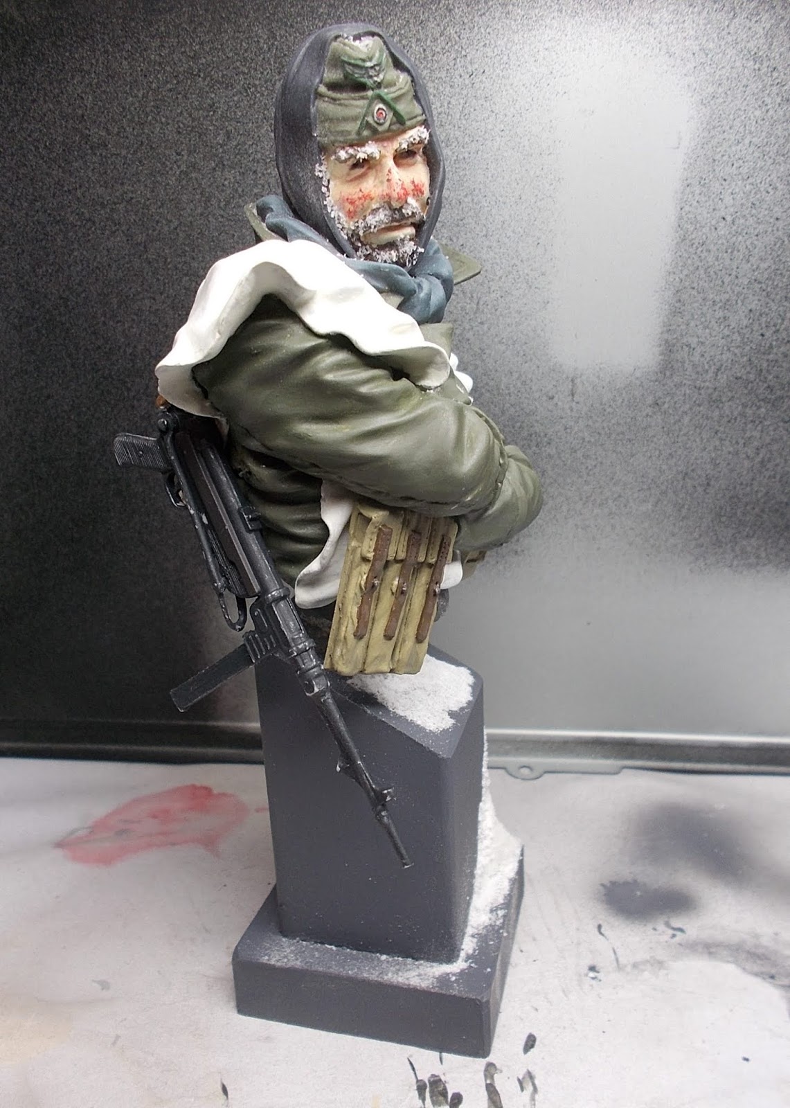 3D Military Art: Frozen German Soldier at Stalingrad SOLD
