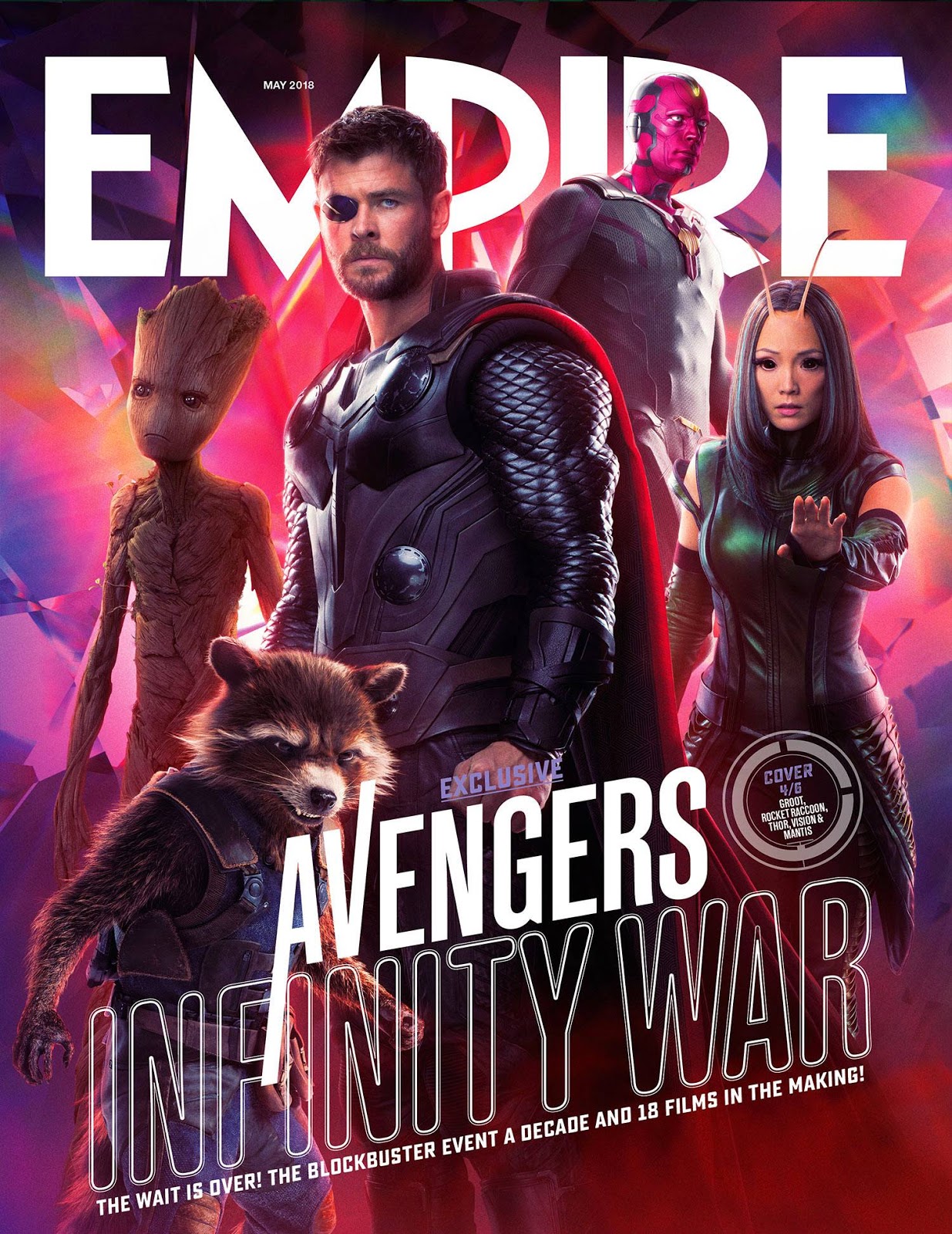 Empire Magazine Reveals Their 6 AVENGERS: INFINITY WAR Covers