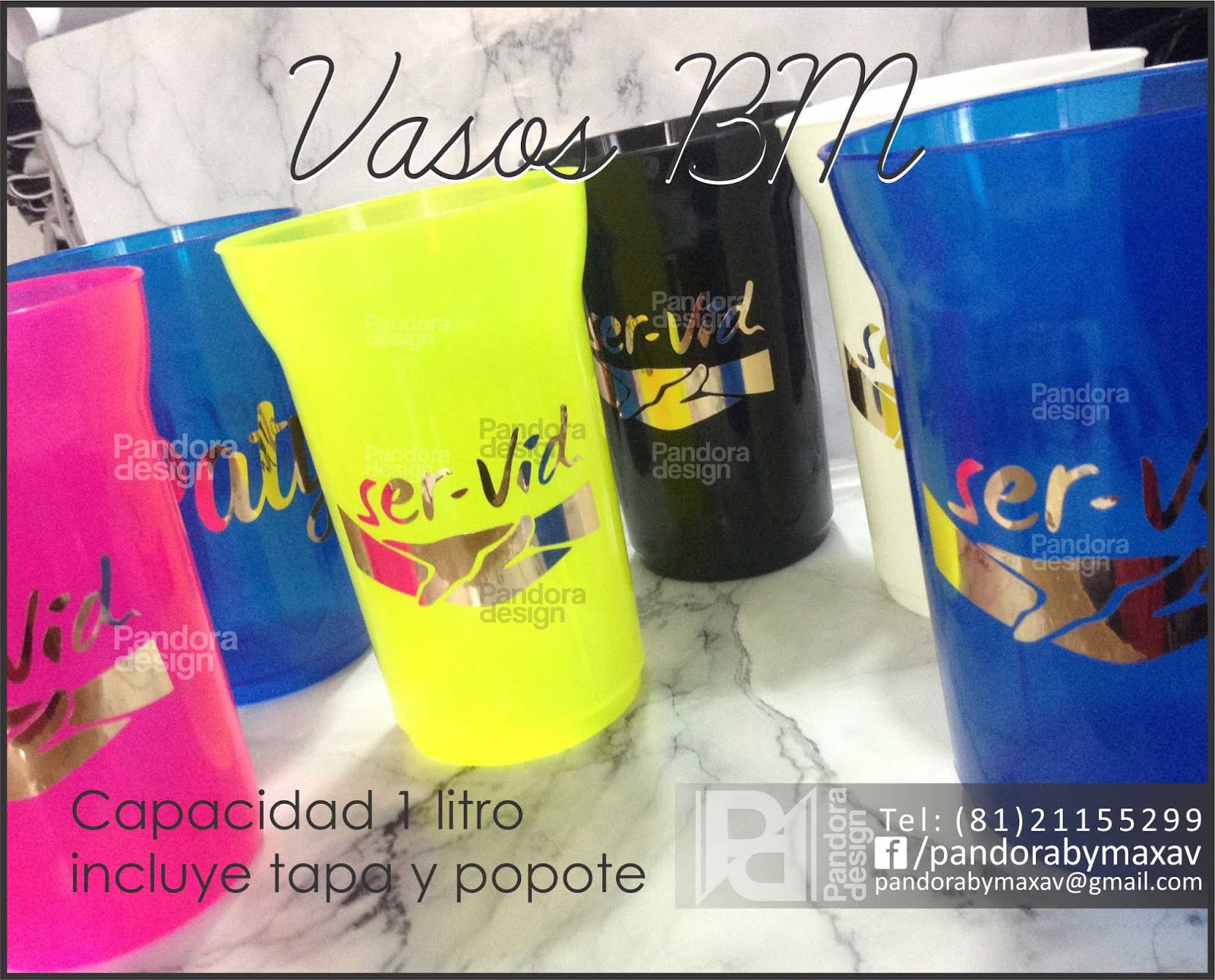 Vasos personalizados | Pandora Design-Portafolio
