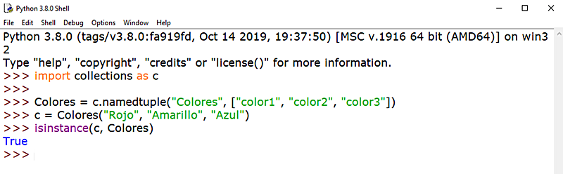 APRENDER A PROGRAMAR CON PYTHON: NAMEDTUPLES