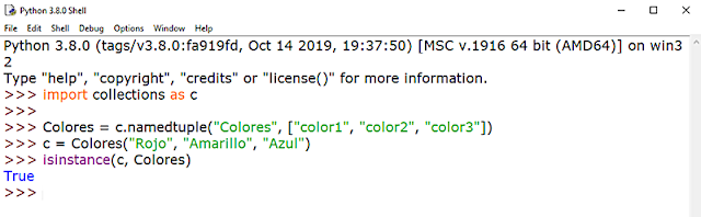 APRENDER A PROGRAMAR CON PYTHON: NAMEDTUPLES
