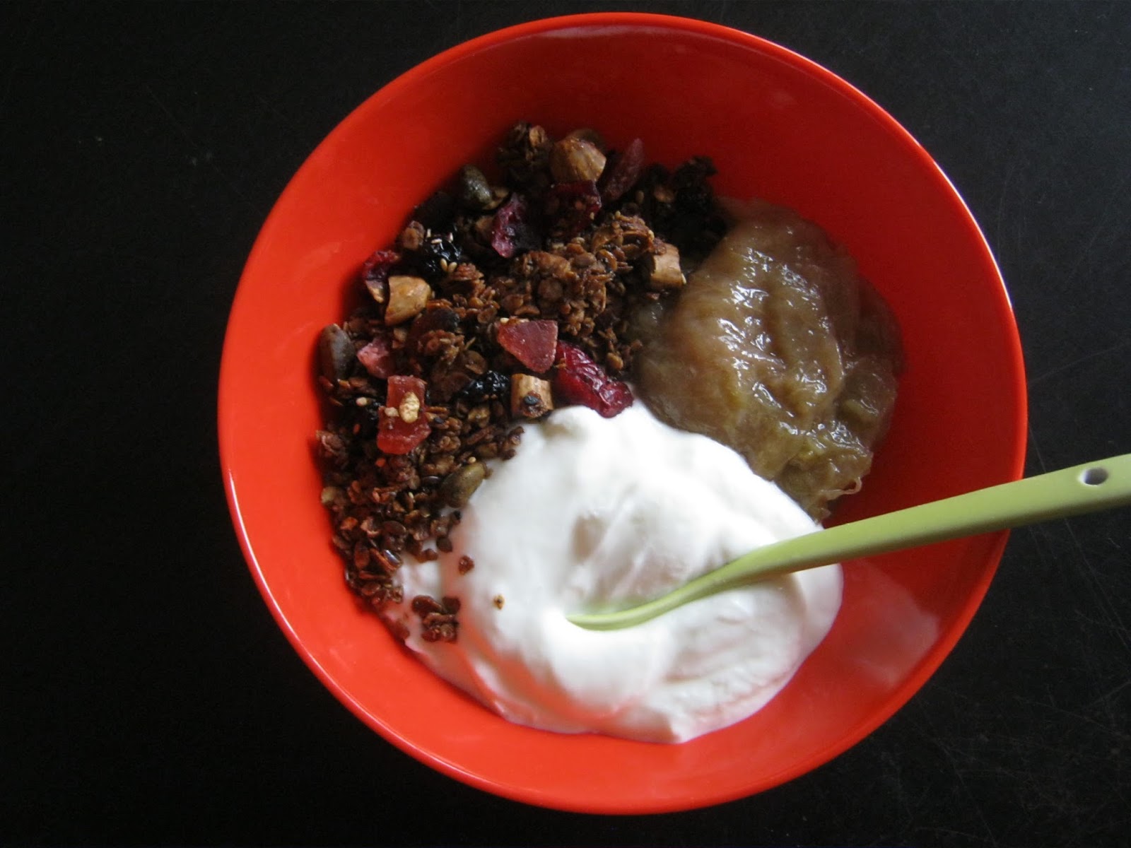 In My's kitchen: Rhubarb addiction - Granola aux fruits rouges et pistache