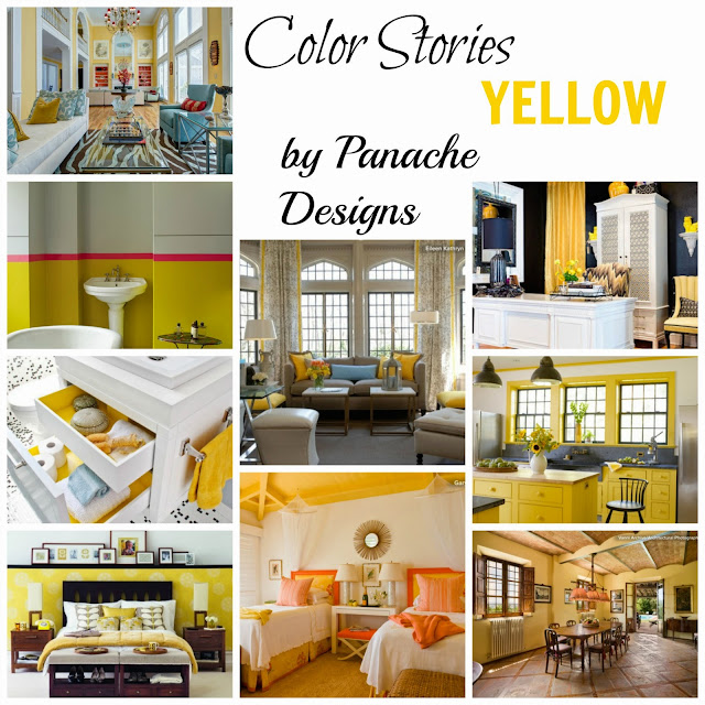 The color yellow denotes warmth, like the sunshine. Yellow is used in a ...