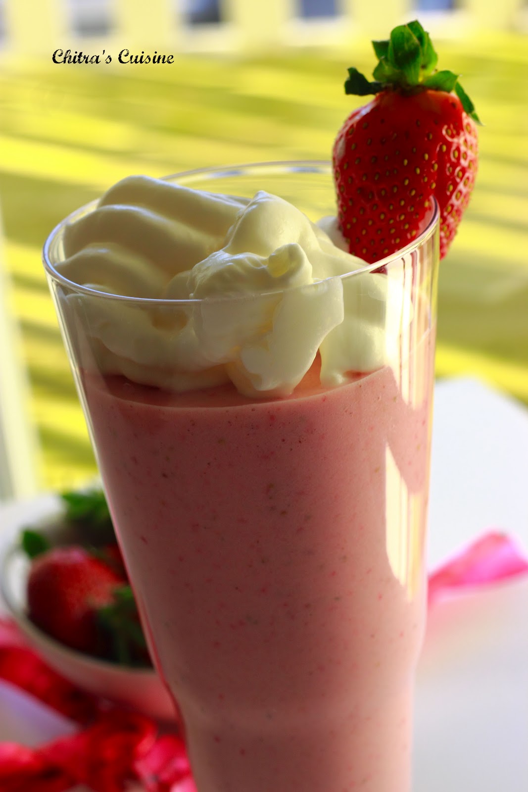 Chitra's Cuisine: Strawberry Milk Shake