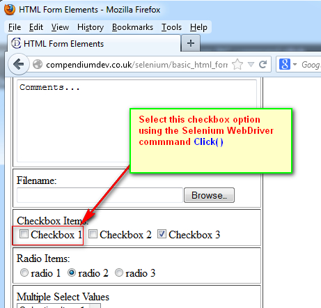 Selenium-By-Arun: 391. Using click( ) WebDriver command for selecting a ...