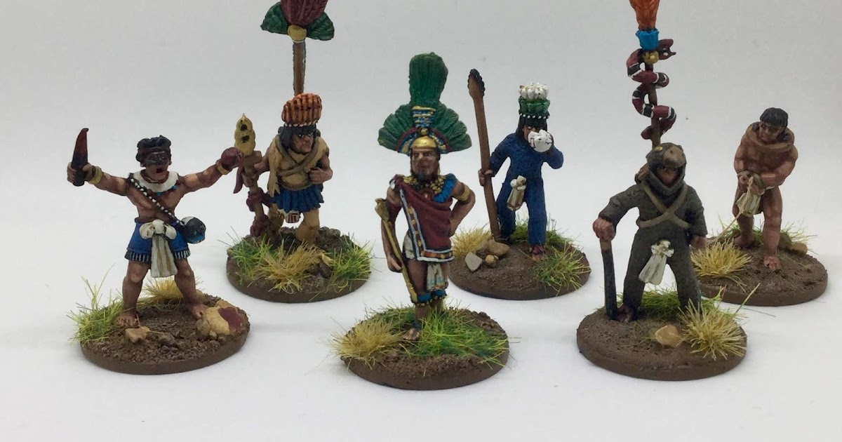 '74s to 88s' - A Model and Wargames blog: Impetus Aztec Army in 28mm