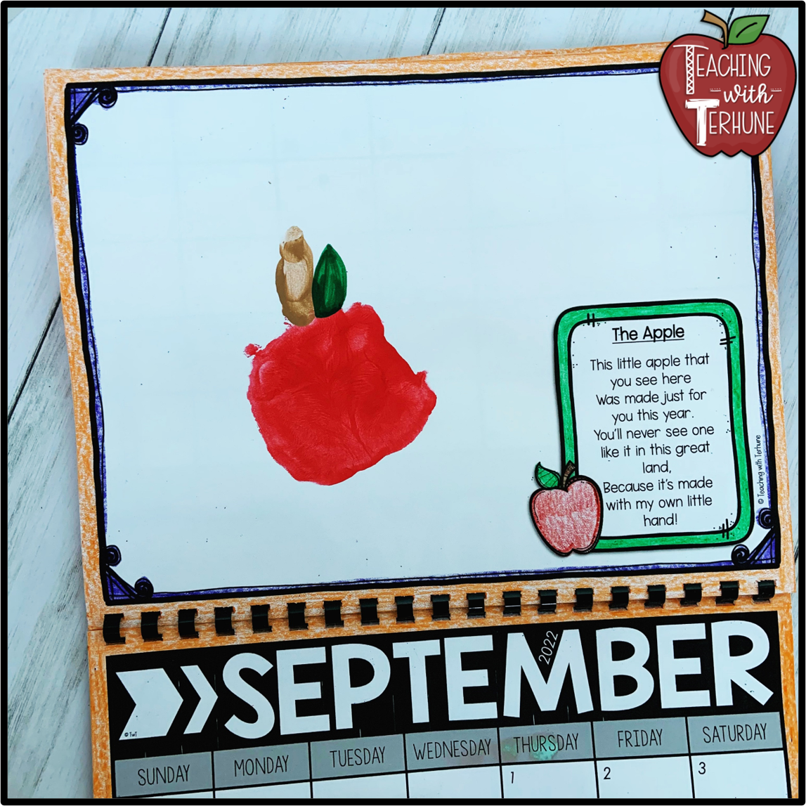 Teaching With Terhune: Handprint Calendar – Student Made Calendar for a ...