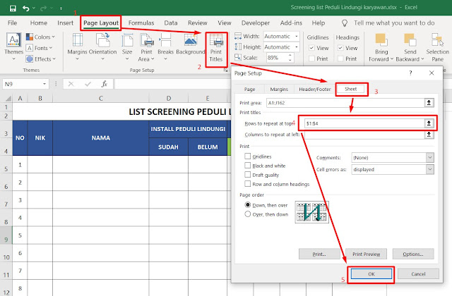 Cara Membuat Repeat Header Saat Print Di Microsoft Excel Hakko Blog s cara-membuat-repeat-header-saat-print-di-microsoft-excel-hakko-blog-s