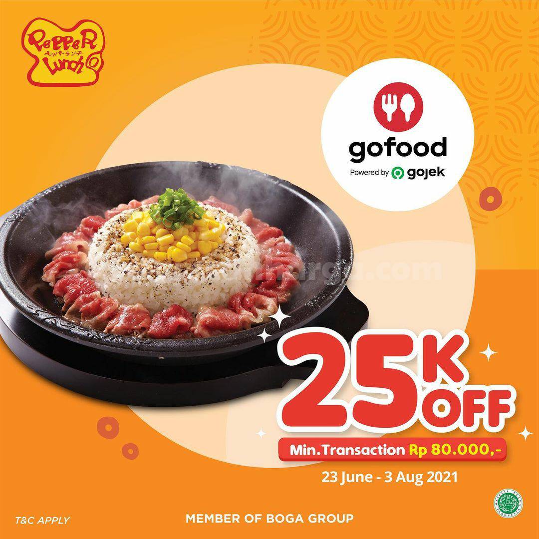 Promo PEPPER LUNCH DISKON Rp. 25.000 Bareng GOFOOD - scanharga