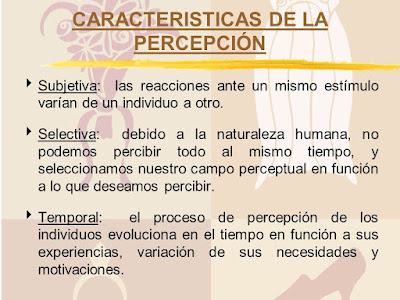 BLOG PSICOLÓGICO: PERCEPCIÓN