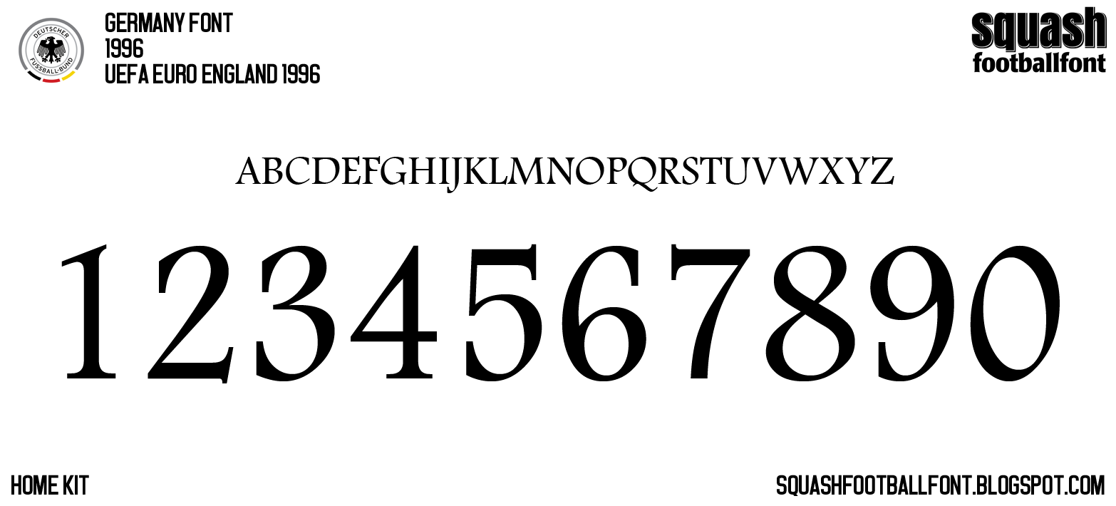 SFF: Germany Euro 1996 Font
