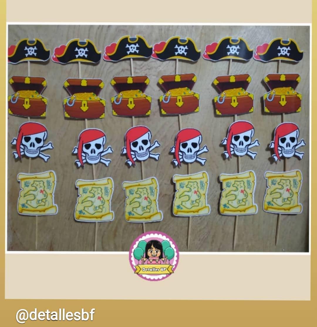 Mini Toppers Piratas - Mis Toppers Tus Toppers