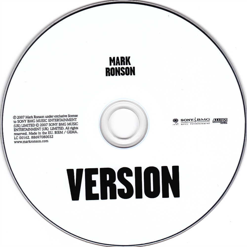 Encarte: Mark Ronson - Version - Encartes Pop