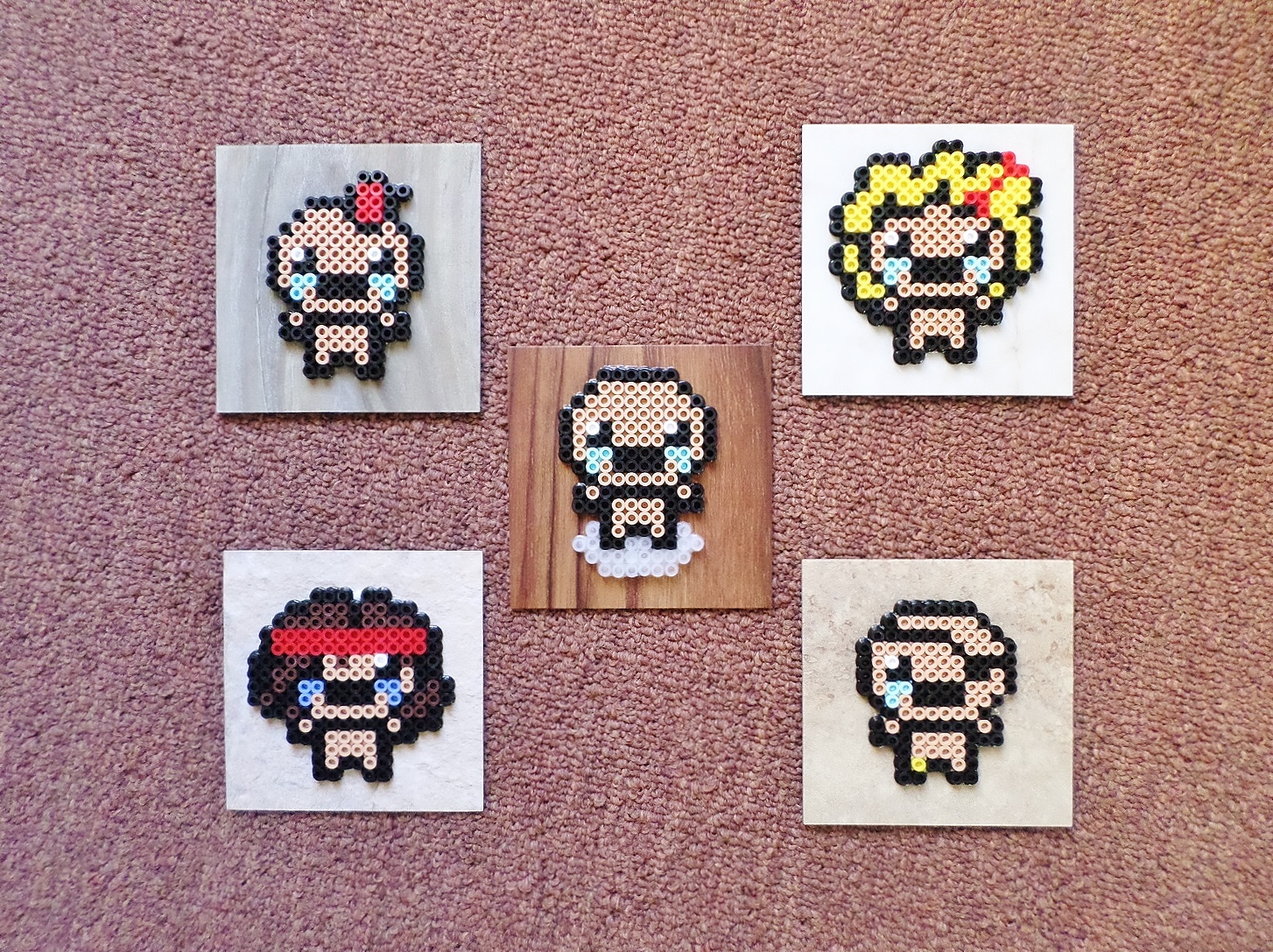 Long Black Fingers : Binding Of Isaac Perler Beads