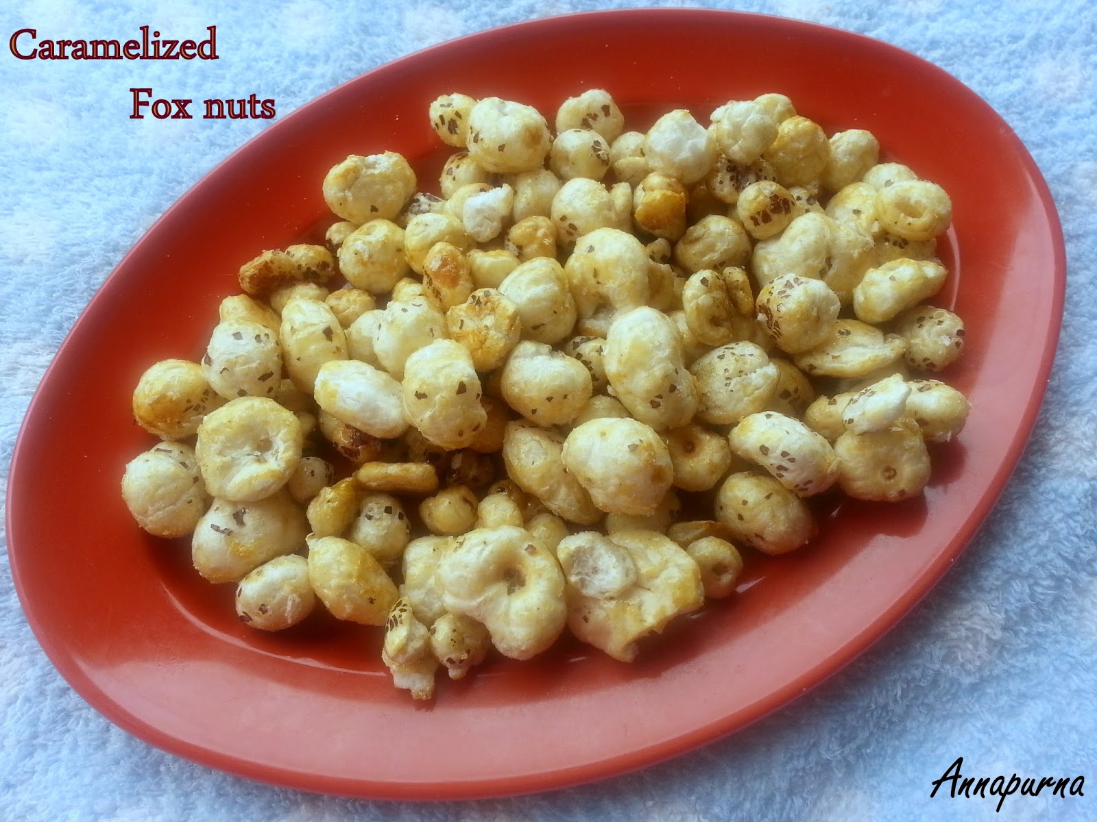 Annapurna: Caramelized Fox nuts / Meethe Makhane/ Navratri Fasting food ...