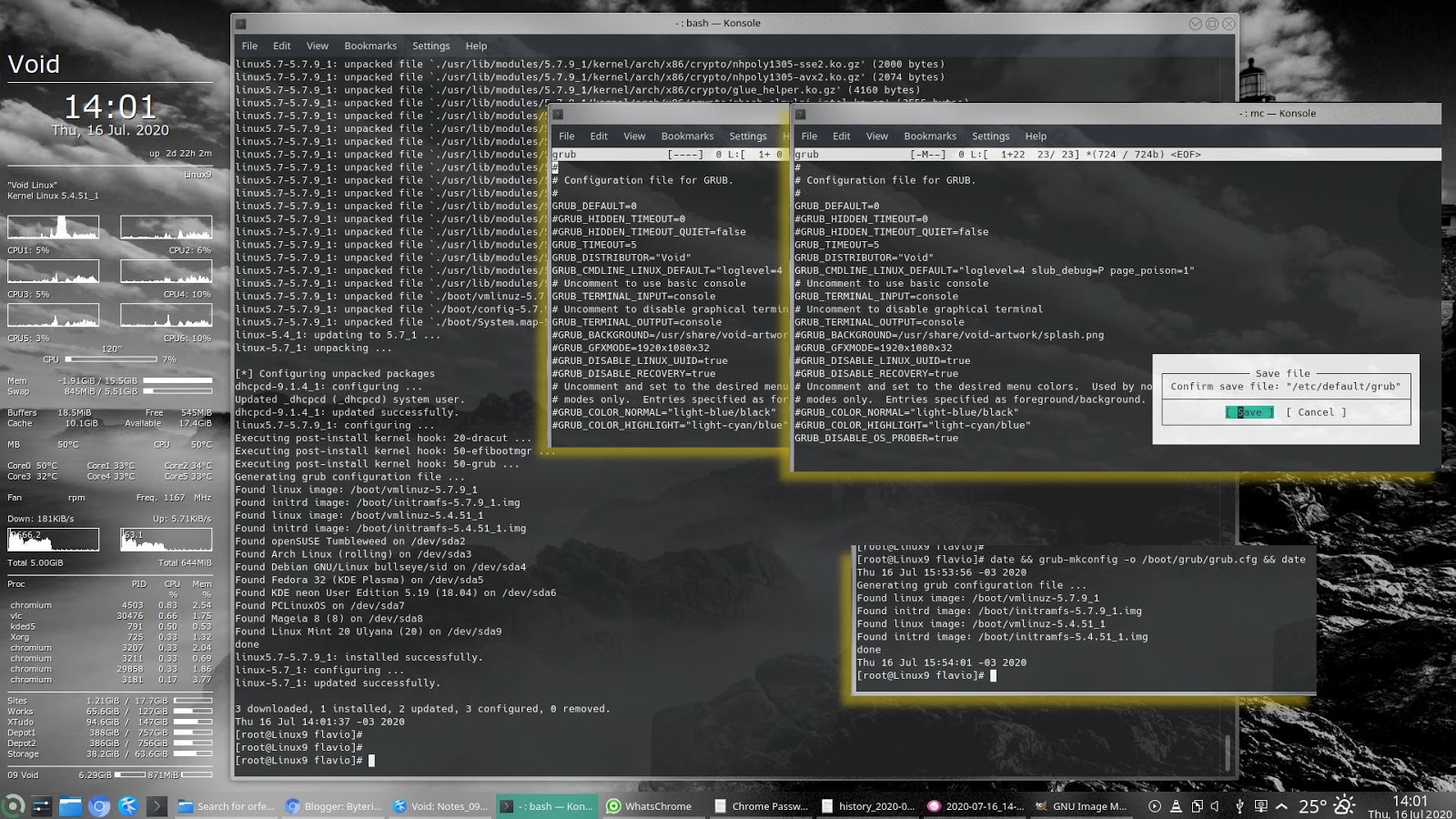 Byteria: Void Linux + KDE Plasma (UEFI-GPT)