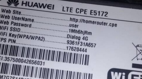 AI: How to Set new WiFi password For Dialog 4G WiFi router HUAWEI B310s-925