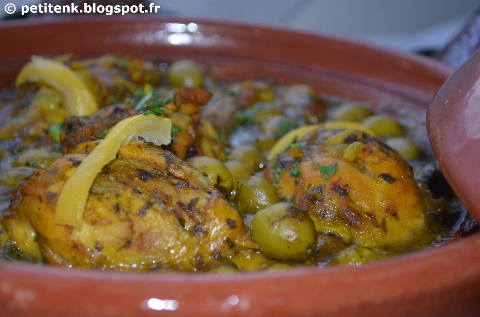 Petit en K: Tajine de poulet aux olives façon belle maman