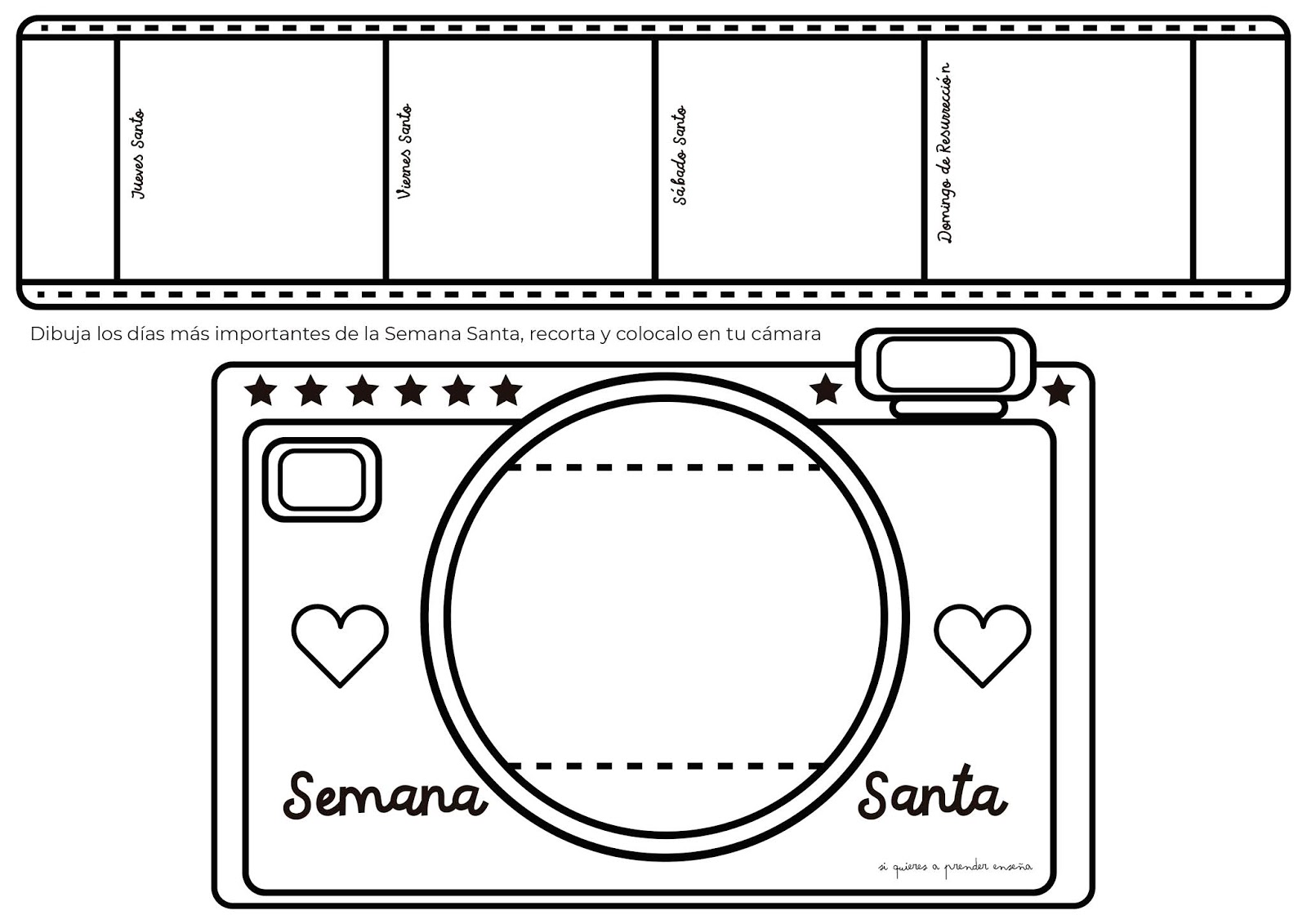 Actividad divertida para trabajar los días de la Semana Santa - Si ...