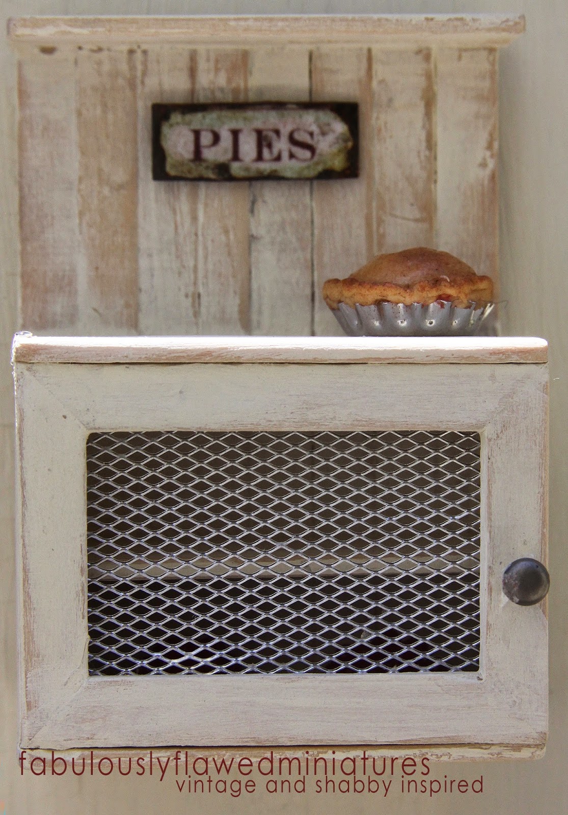 Fabulously Flawed Miniatures: Miniature Pie Shelf and Vintage Bread ...