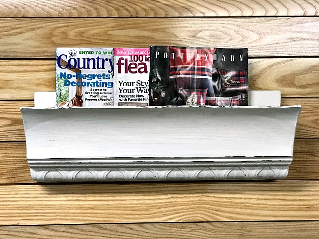 Repurposed DIY Hanging Magazine Rack