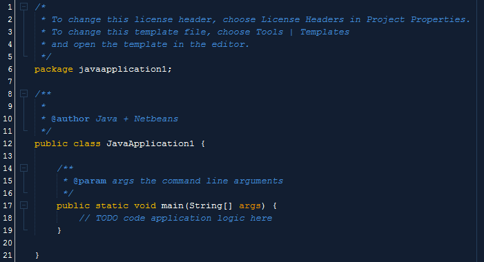 Java Netbeans Comentarios