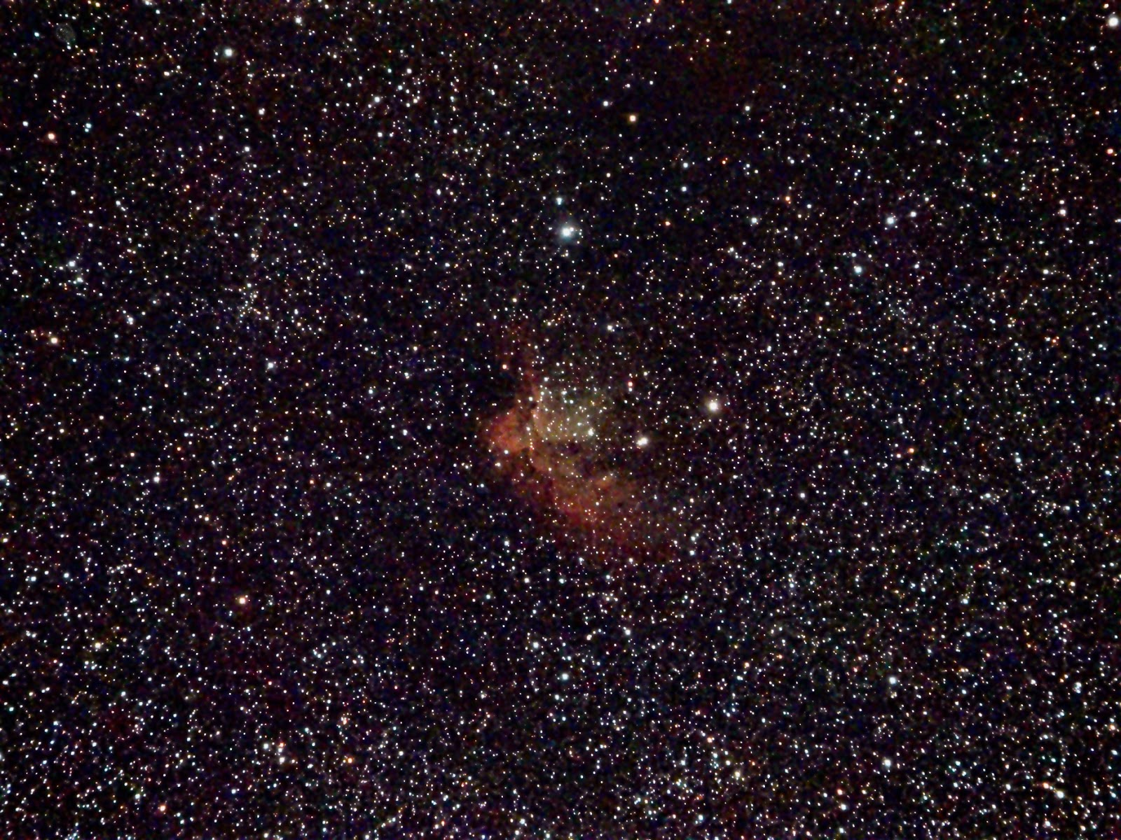 NGC 7380: Nebulosa brillante El Mago en Cepheus