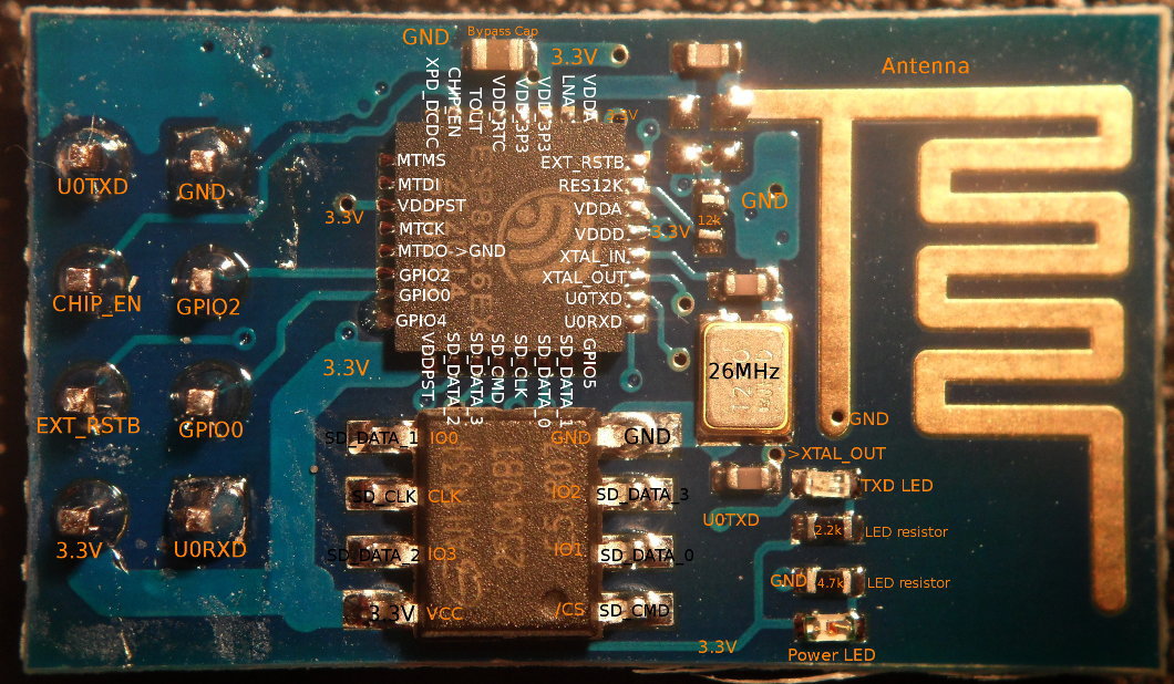 ESP8266 low power DHT11 temperature and moisture remote sensor