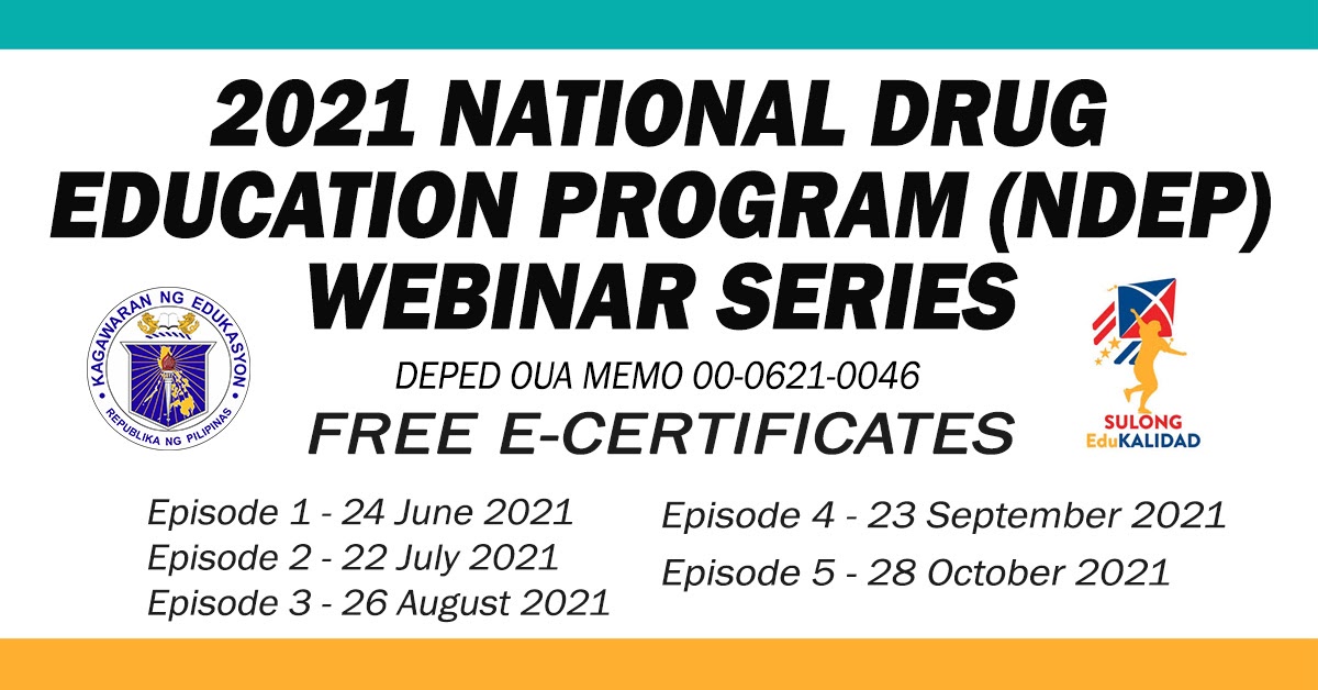 2021 National Drug Education Program (NDEP) Webinar Series - Teachers Click