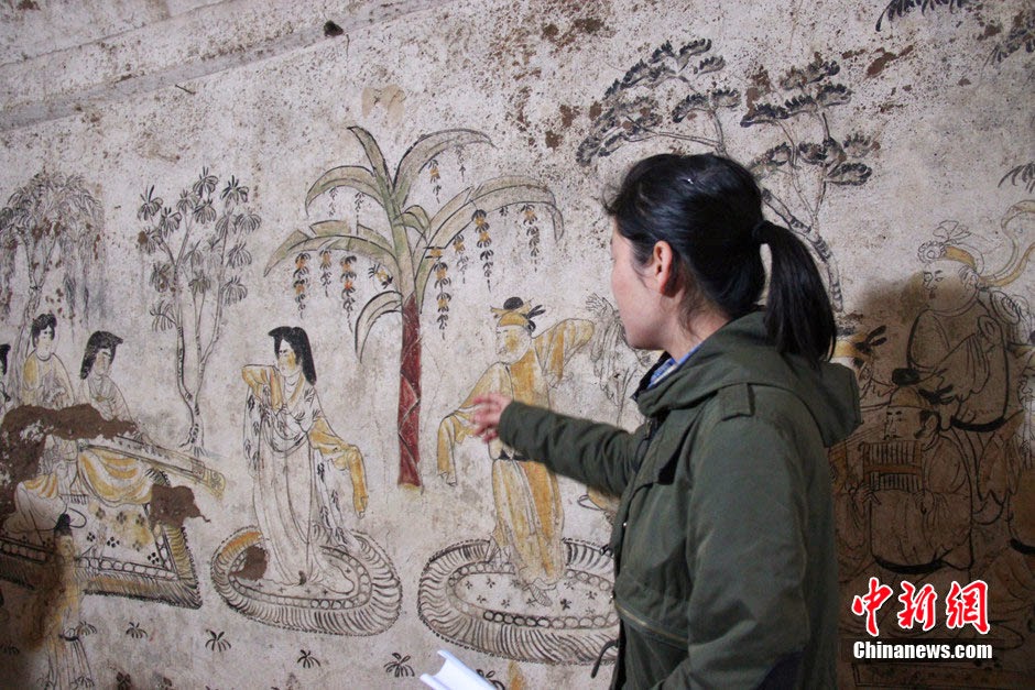 MONGOLS CHINA AND THE SILK ROAD : Precious fresco found in Tang tomb