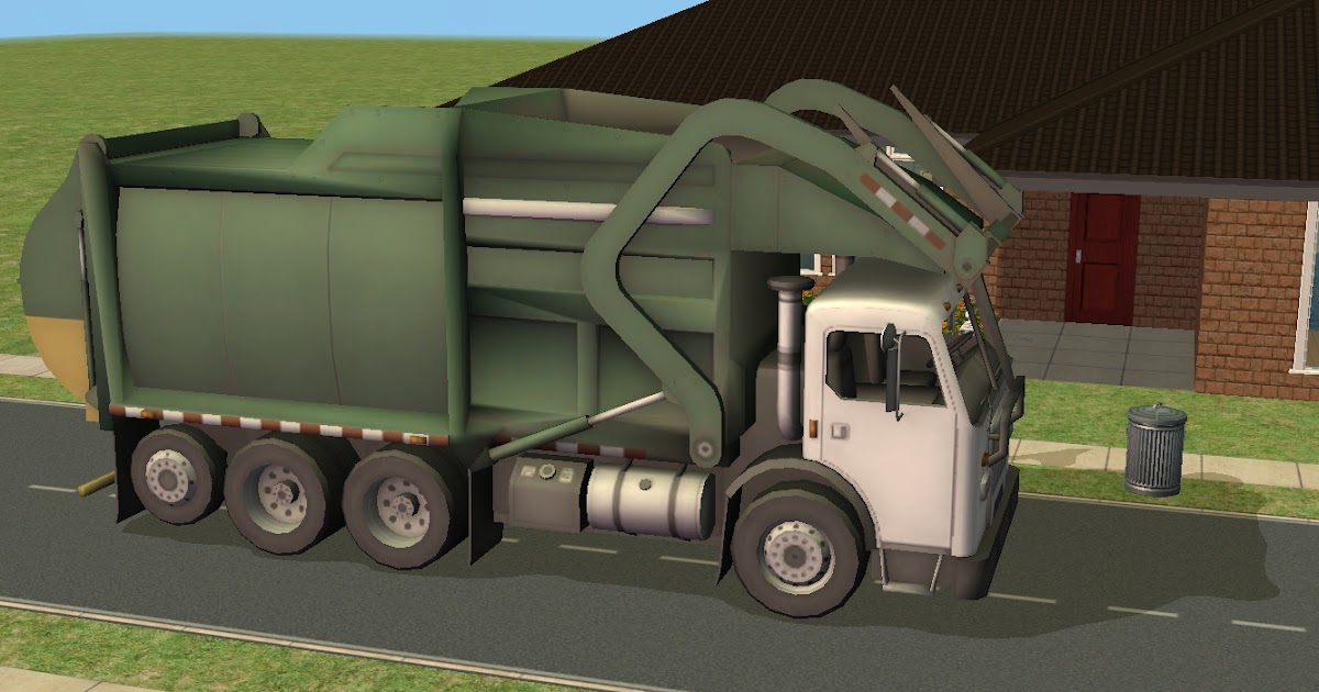 TheNinthWaveSims: The Sims 2 - Decorative Garbage Truck (Requested)
