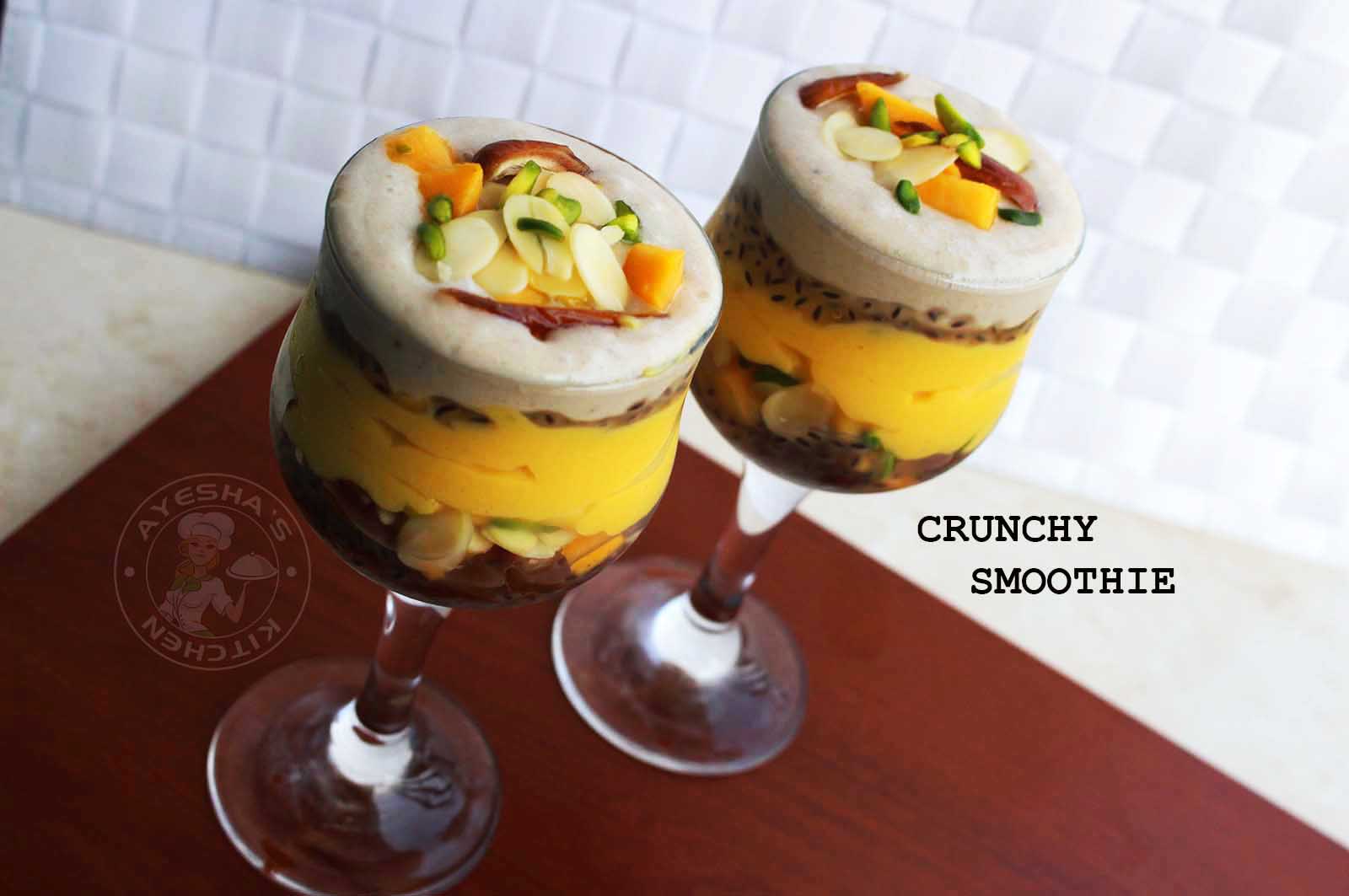 MANGO BANANA CRUNCHY SMOOTHIE