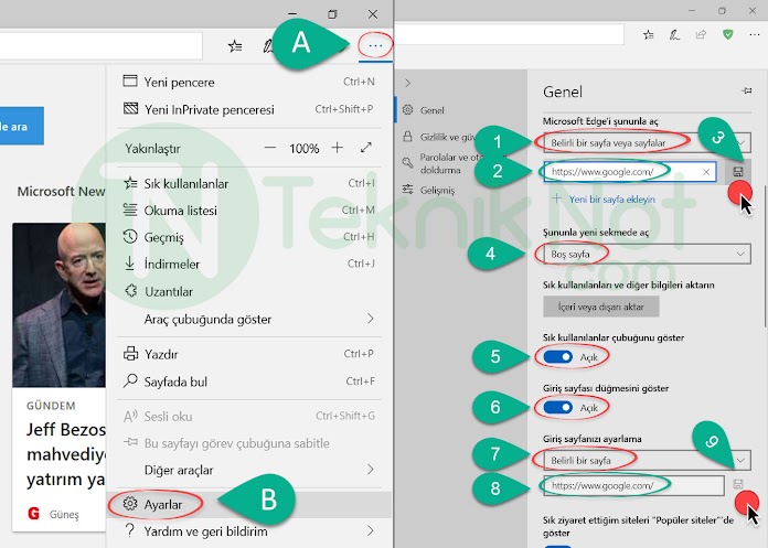 Microsoft Edge Ana Sayfa Değiştirme Nasıl Yapılır?
