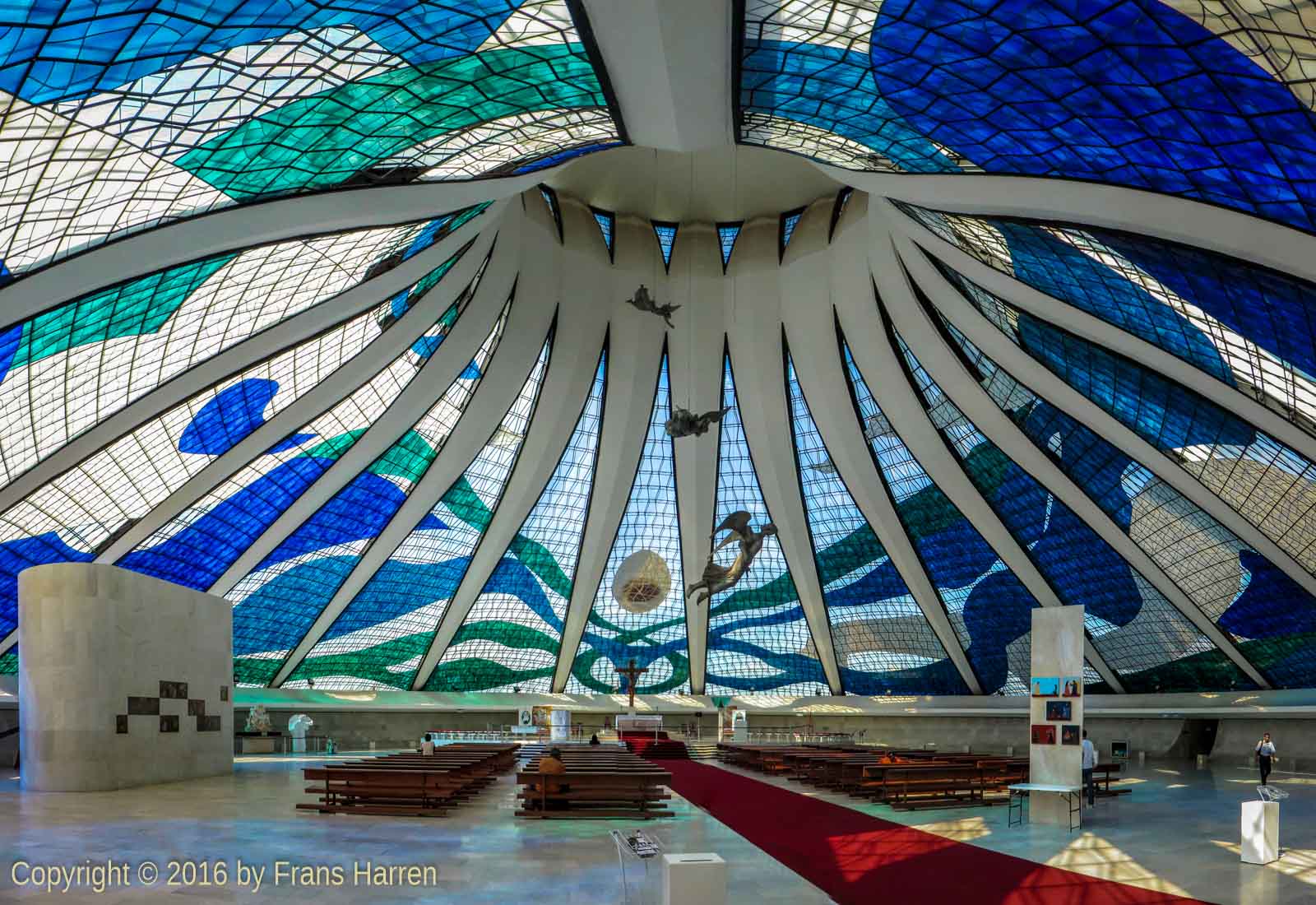 Inside of the Cathedral of Brasília ~ Frans Harren Photography