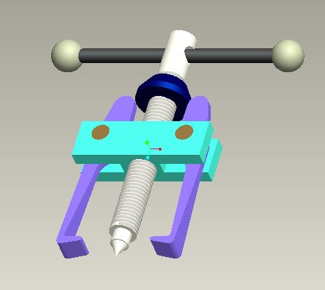 Pro Design Models - PDM: Assembly Design - Gear Puller Assembly
