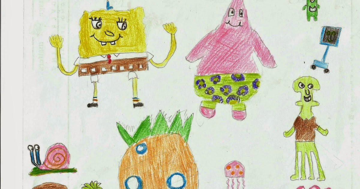 Spongebob Characters Drawing