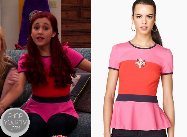 Sam & Cat: Season 1 Episode 11 Cat's Colorblock Peplum Top | Shop Your TV