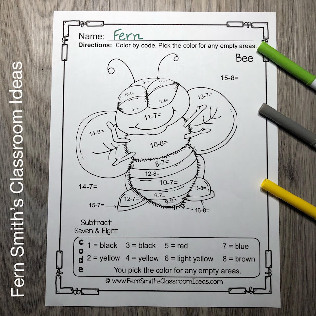 Are You Looking for Some New Spring Color By Number Addition and ...