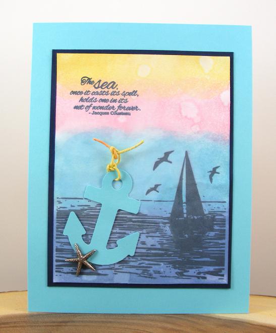 Bev's Creative Path: The Sea Card