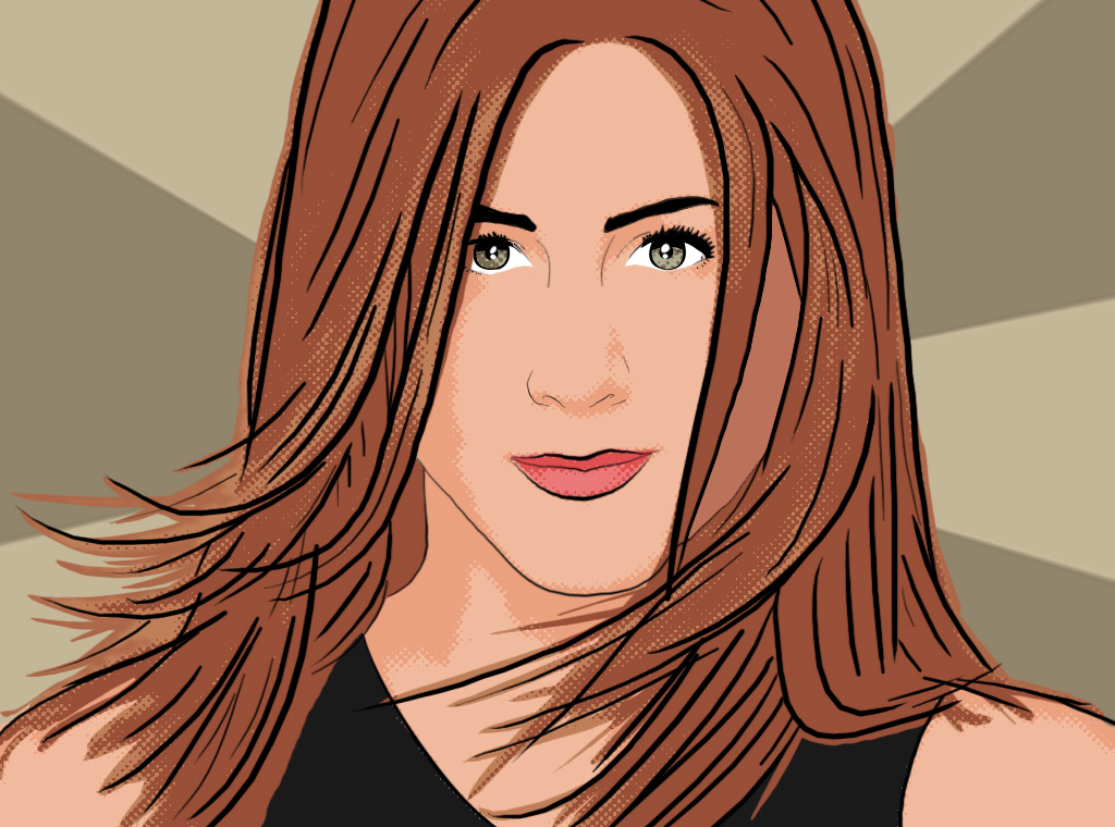 Cartoon Pictures of Jennifer Aniston