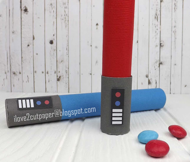 i love 2 cut paper: Light Saber Gift Box