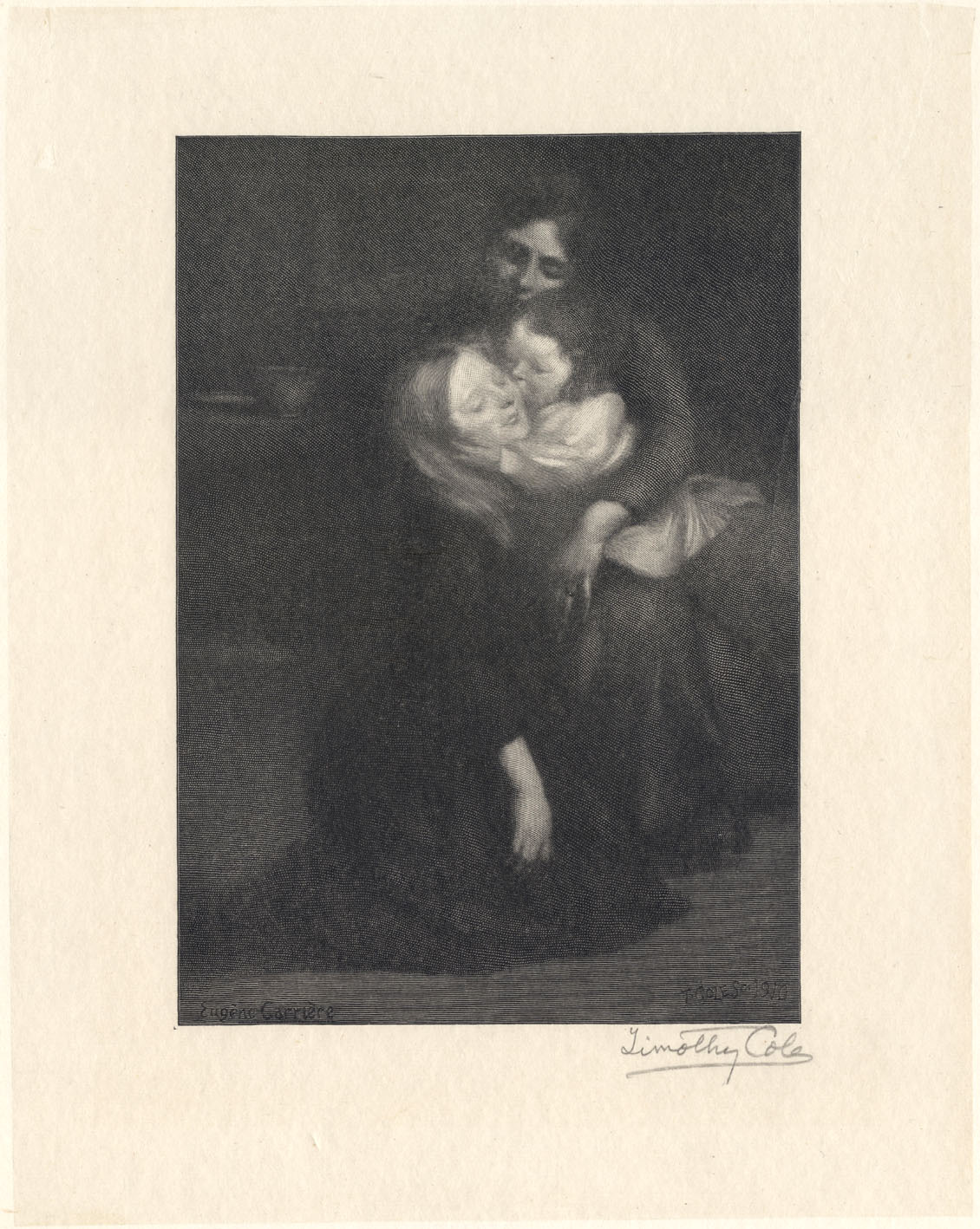 Prints and Principles: Timothy Cole’s wood engraving, “Intimacy”, 1910 ...