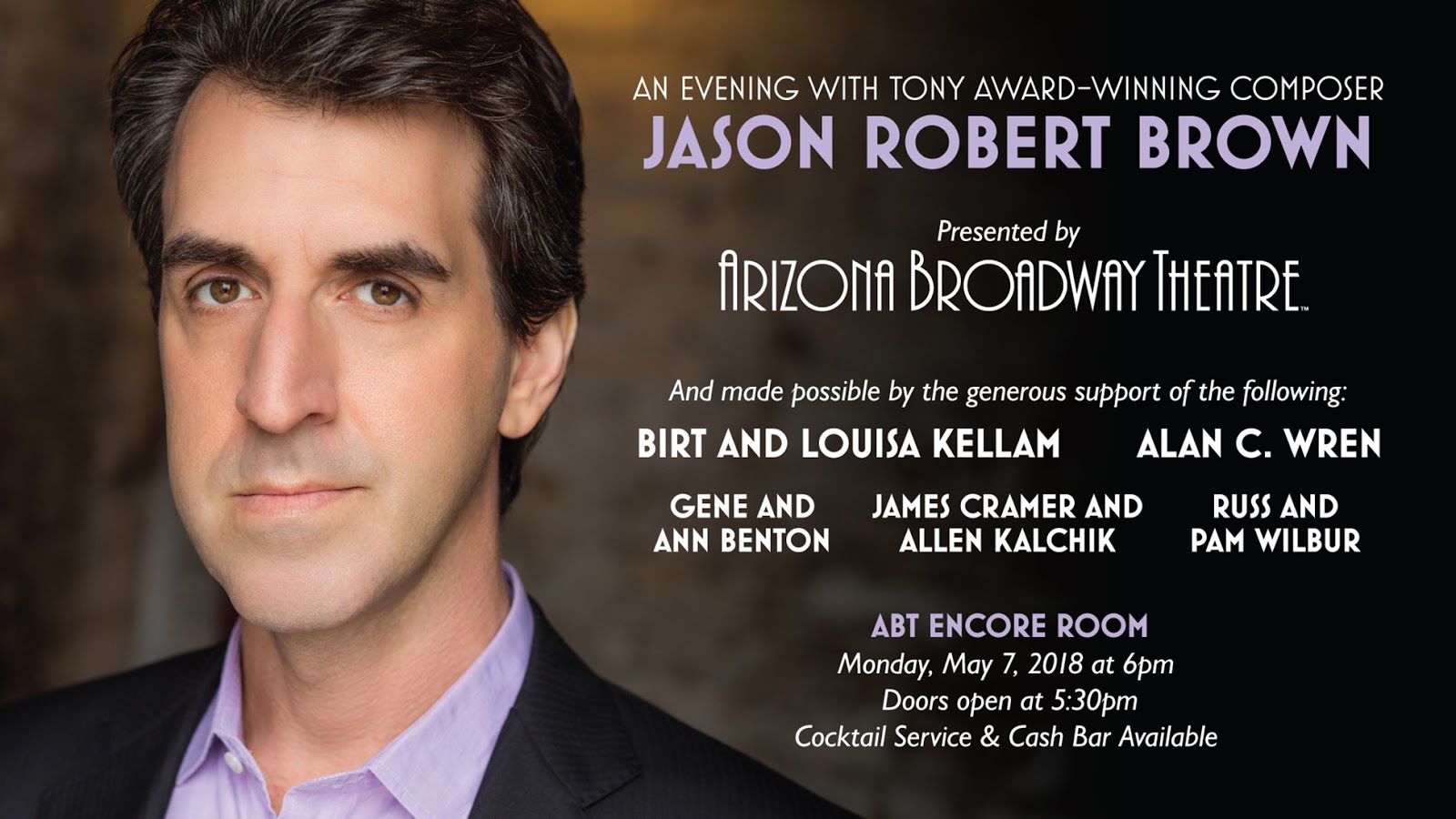 PHX Stages: Arizona Broadway Theatre to Host Tony-Winning Composer ...