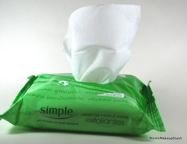 Simple Skincare Exfoliating Facial Wipes | Moms Makeup Stash
