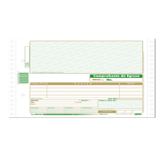 Cartera y tesoreria: Comprobante de egreso