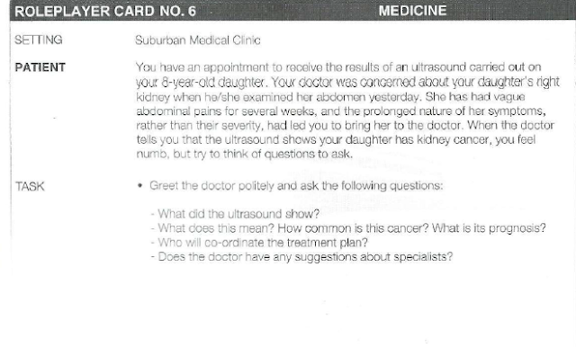 OET Speaking Template: Test# 2