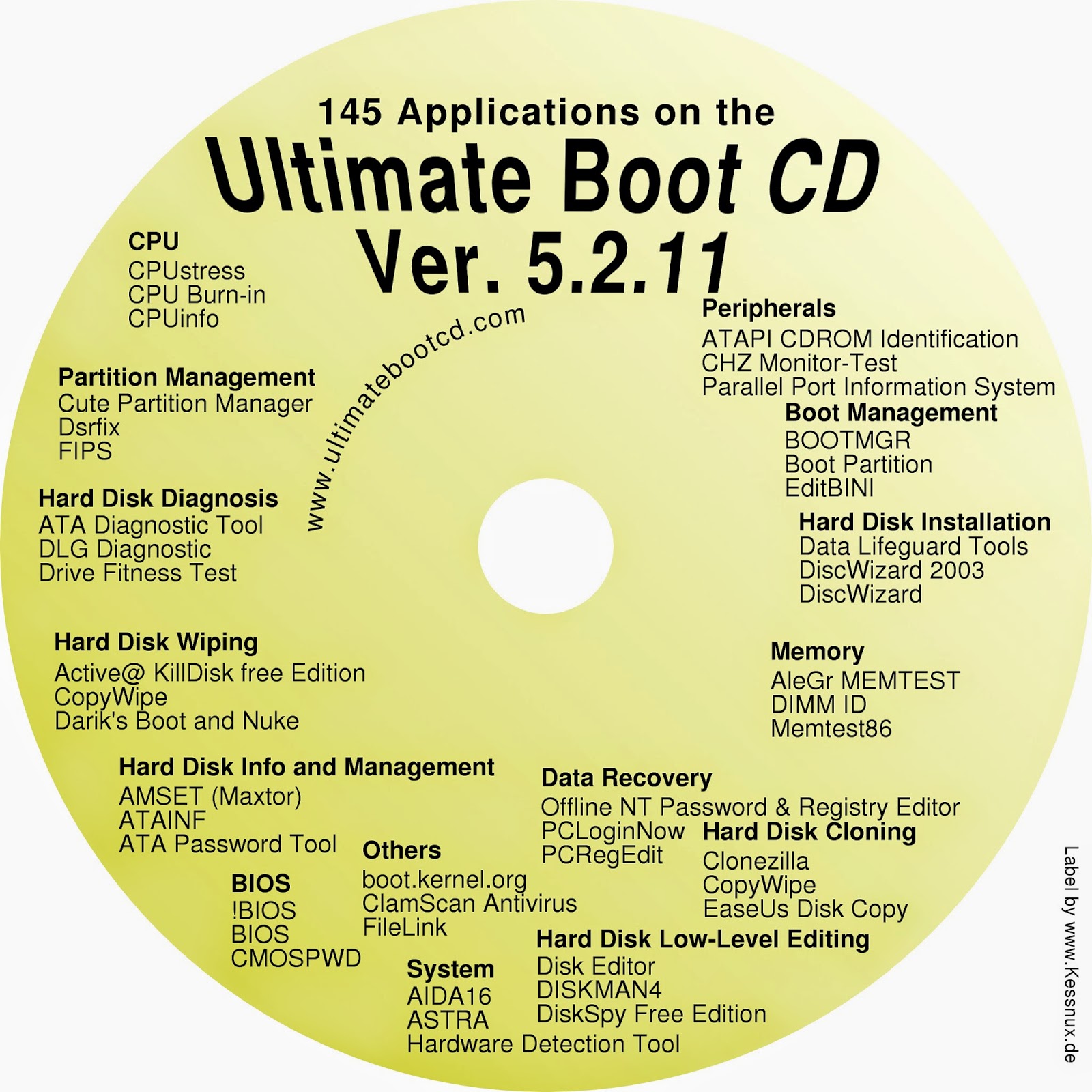 Ultimate boot cd 5.0 beta 8 : rephobo