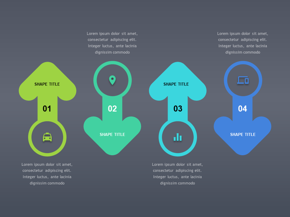 Up Down Arrow PowerPoint Templates - PowerPoint Free
