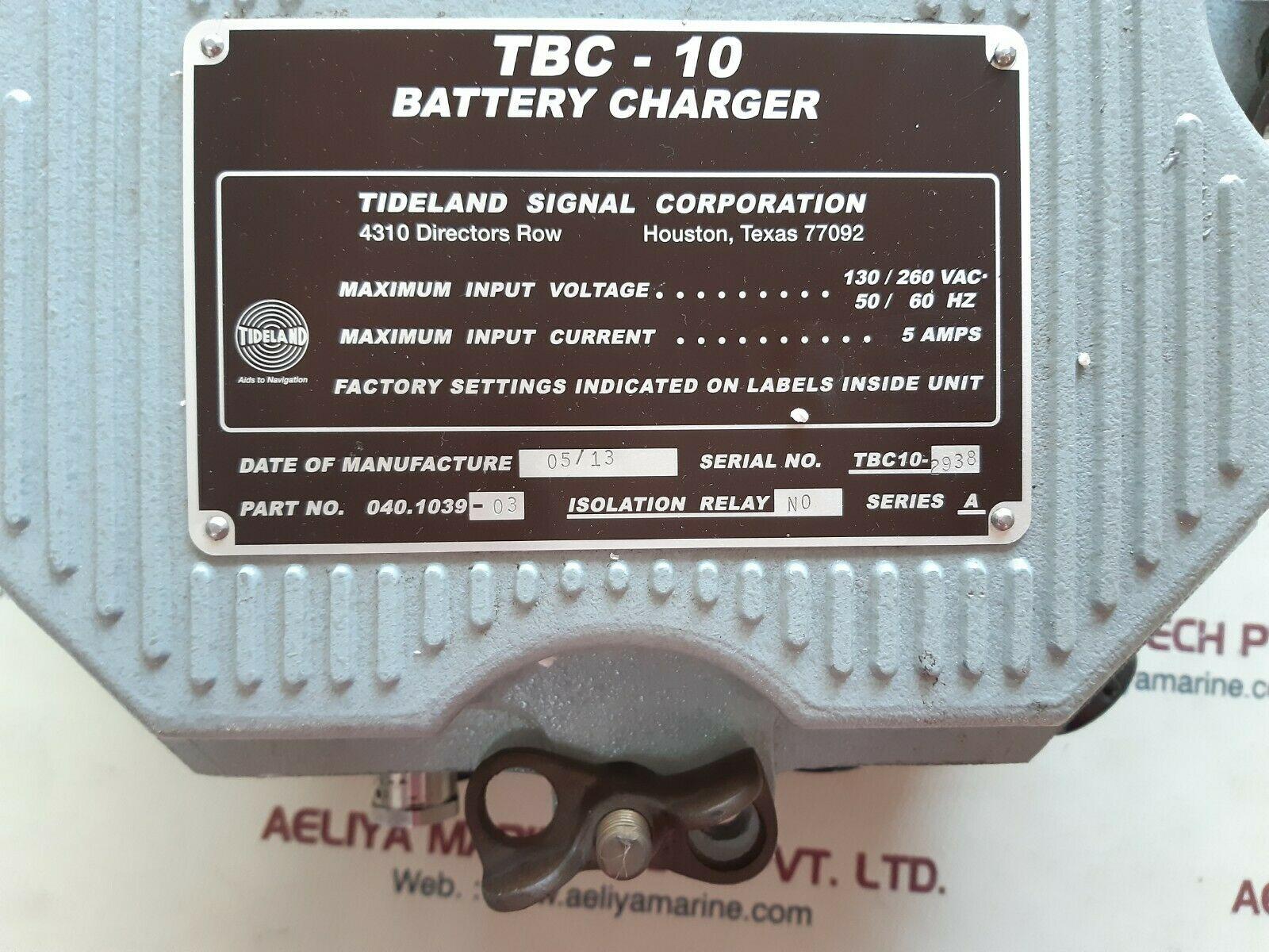 TIDELAND SIGNAL TBC-10 BATTERY CHARGER 040.1039-03 - Aeliya Marine